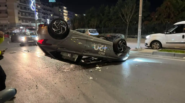 ΚΑΒΑΛΑ – Αυτοκίνητο ανατράπηκε στο κέντρο της πόλης