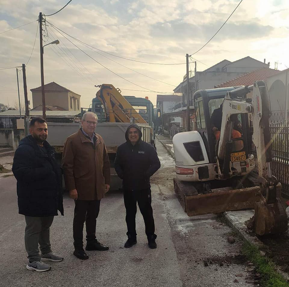 Εργασίες αντικατάστασης του δικτύου ύδρευσης στη Νέα Καρβάλη